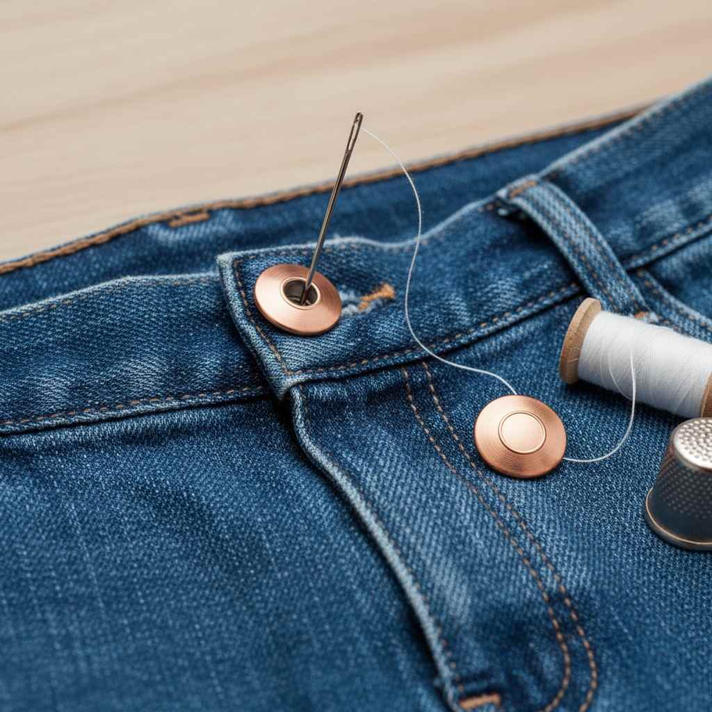 How To Fix A Broken Button On Jeans: Quick & Easy Solutions