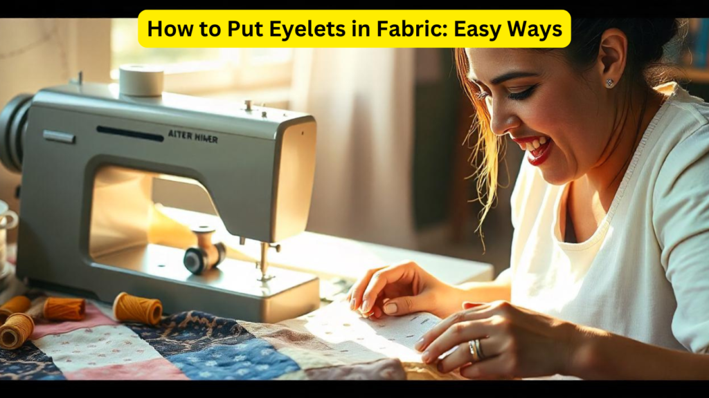 How to Put Eyelets in Fabric: Easy Ways