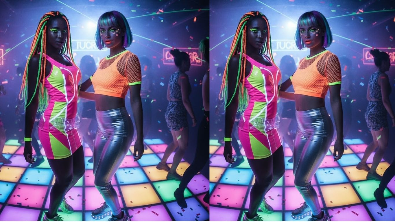 16 Neon Party Outfits That Will Make You Glow All Night
